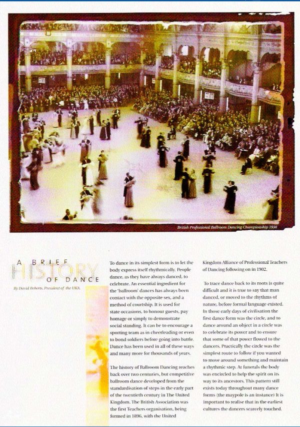 A Brief History of Dance - 24 March 2001 - John and Josephine Dance ...